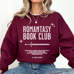Romantasy Book Club Sweatshirt, Romantasy Reader Sweatshirt, Fantasy ...