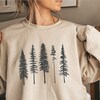 Comfort Colors Pine Trees Shirt, Evergreen Trees, Forest Tshirt, Trees ...