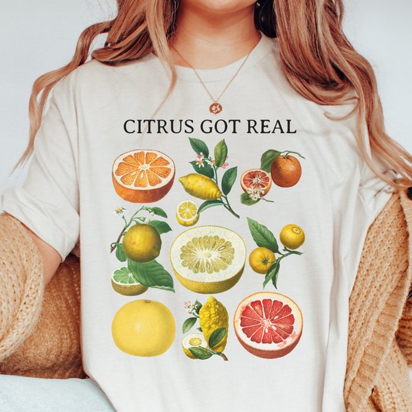 Lemon Shirt, Citrus Shirt, Vintage Shirt, Graphic Shirt, Lemon Fruit ...