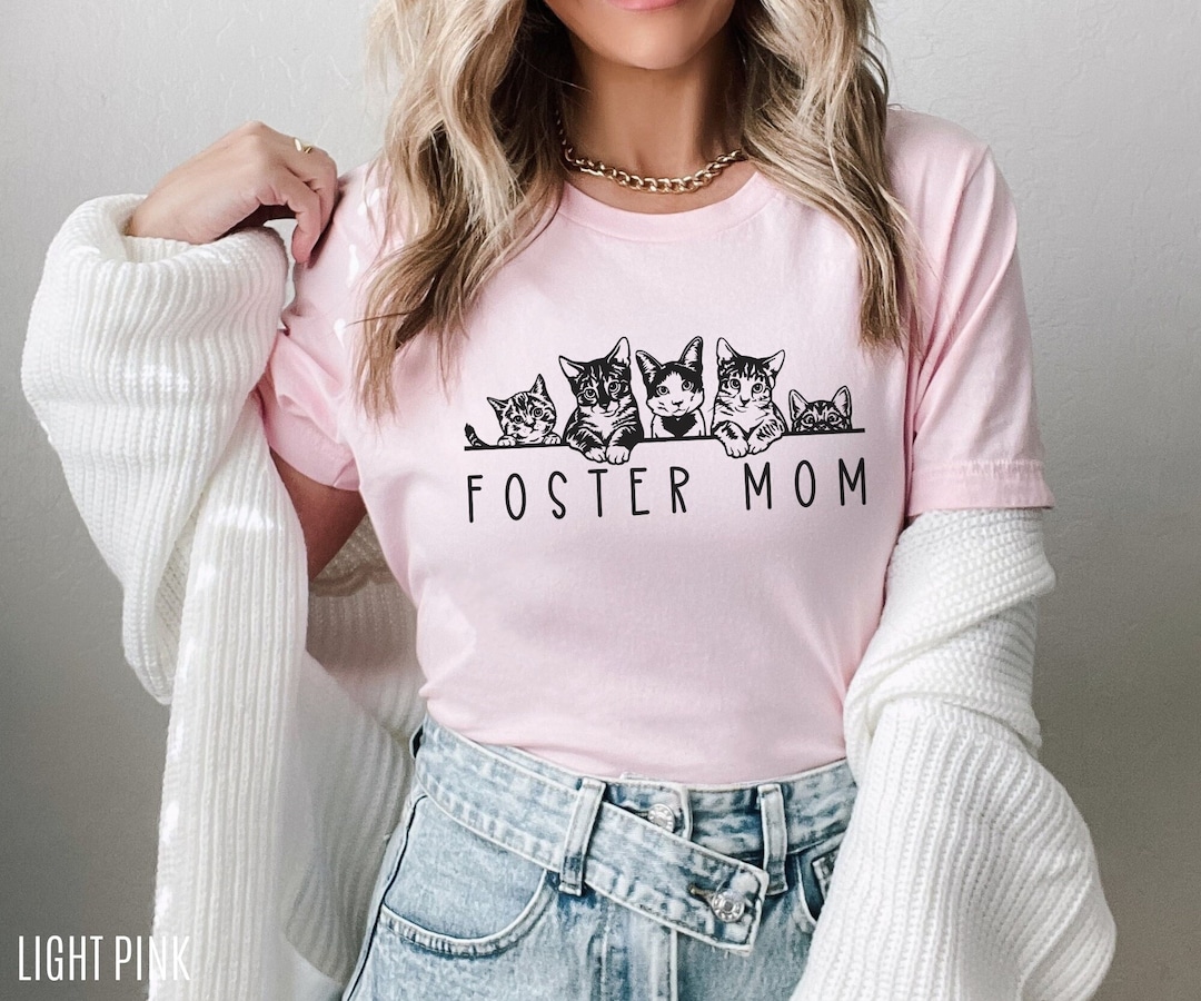 Foster Cat Mom Shirt, Gift for Cat Mom, Foster Mom Gift, Cat Lover ...