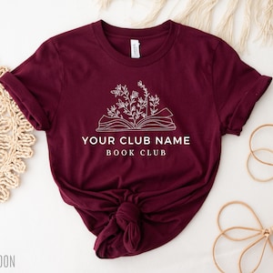 Custom Book Club Shirt, Custom Book Shirt, Custom Book Shirt, Book Club ...