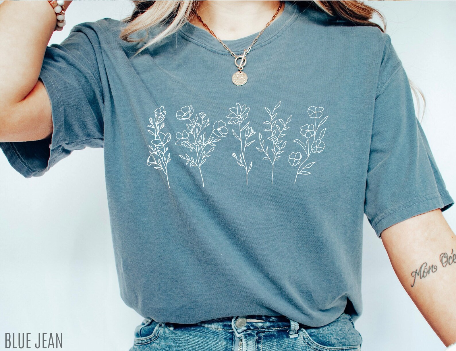 Wildflower Comfort Colors Tshirt, Wild Flowers Shirt, Floral Tshirt ...