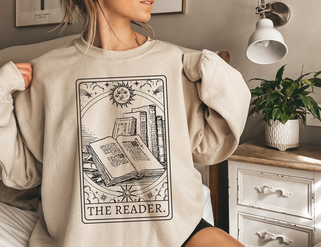 Reader Tarot Sweatshirt Tarot Card Sweatshirt Bookish Sweater Tarot Sweater Booklover T