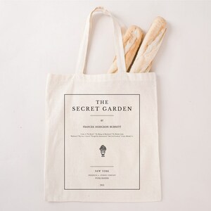 The Secret Garden Tote Bag, Book Tote Bag, Bookish Tote Gift, Literary ...