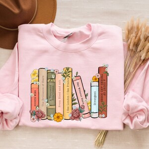 Custom Bookshelf Sweatshirt, Personalized Book Crewneck, Book ...