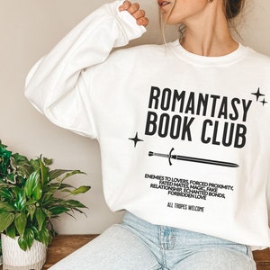 Romantasy Book Club Sweatshirt, Romantasy Reader Sweatshirt, Fantasy ...