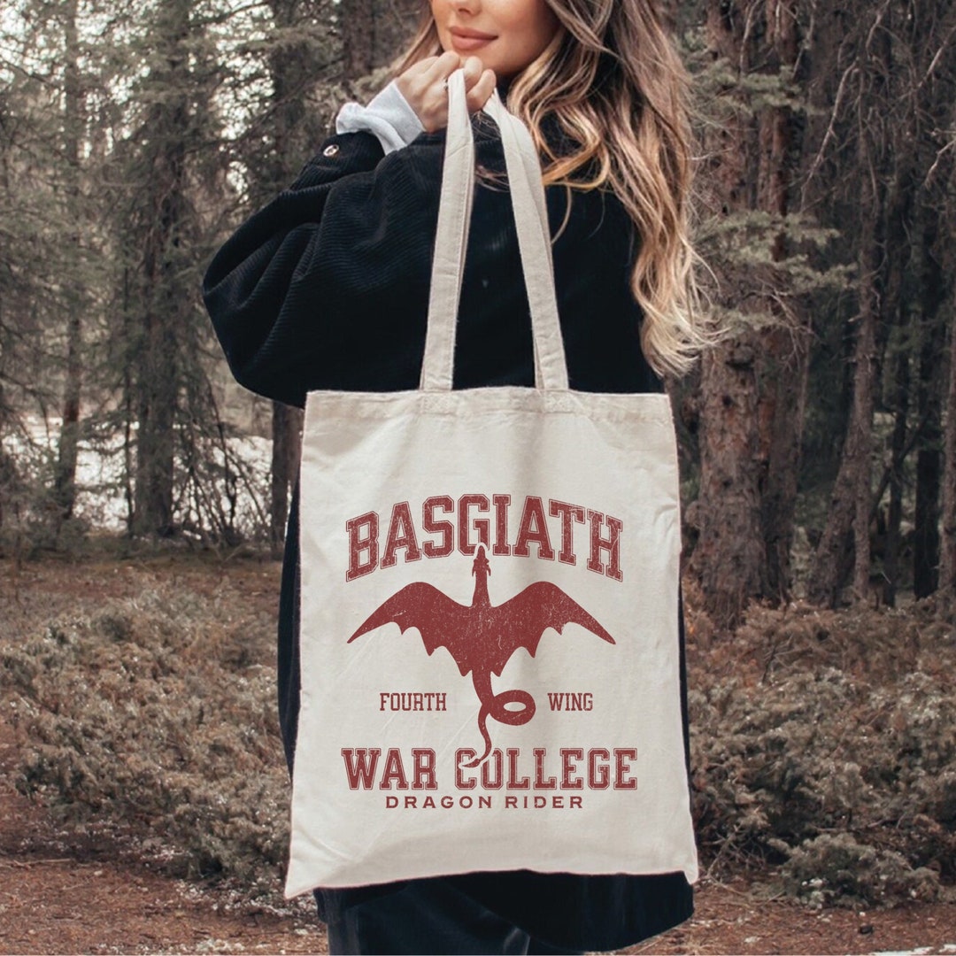 Fourth Wing Tote Bag (OFFICIALLY LICENSED) Basgiath War College Tote ...