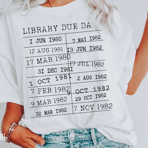 Library Due Date - Etsy