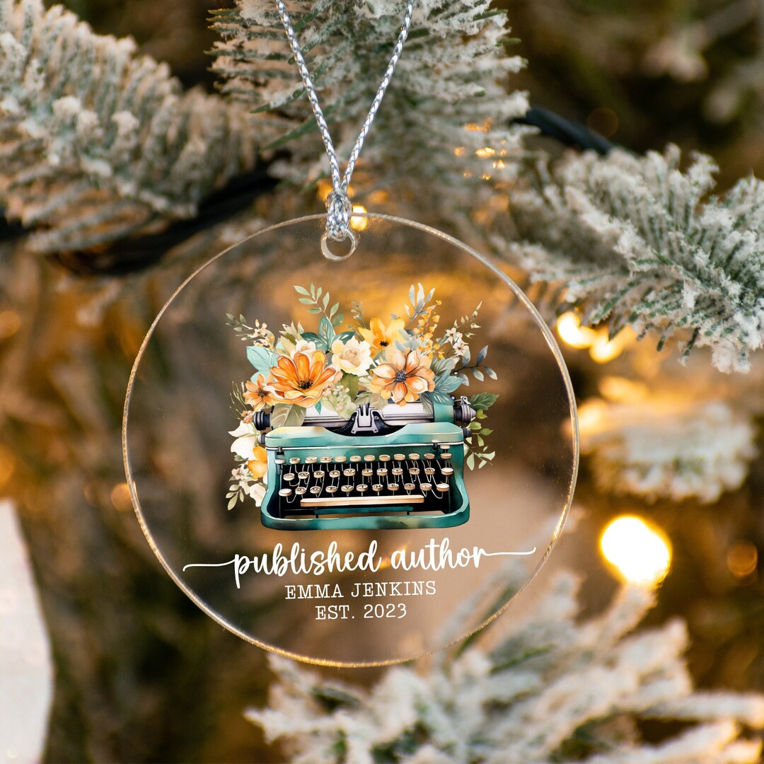 Custom Author Ornament, Published Author Ornament, Published Author ...