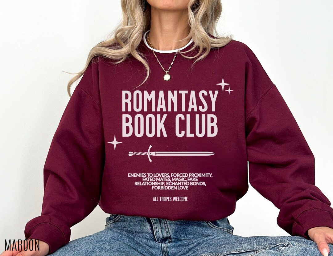 Romantasy Book Club Sweatshirt, Romantasy Reader Sweatshirt, Fantasy ...