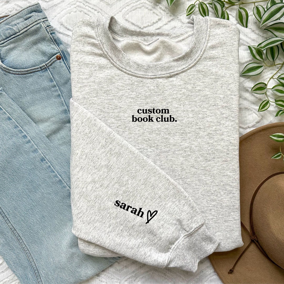 Custom Book Club Sweatshirt, Sublte Book Club Shirt, Book Club Gift ...
