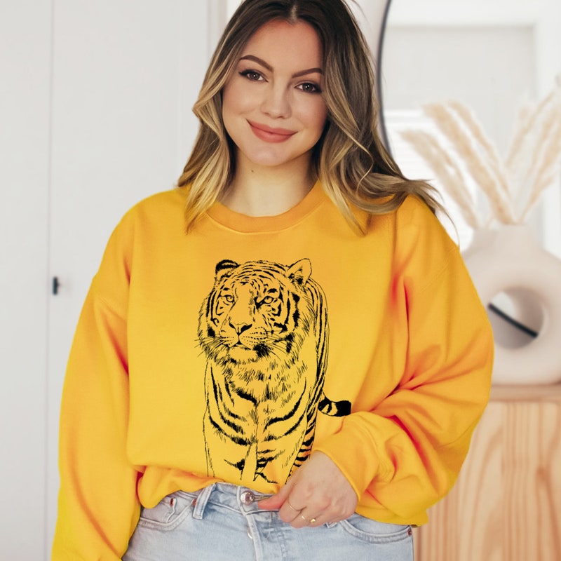 Tiger Sweatshirt - Etsy