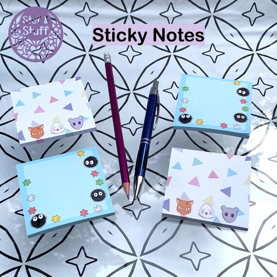 Anime Inspired Sticky Notes - Etsy