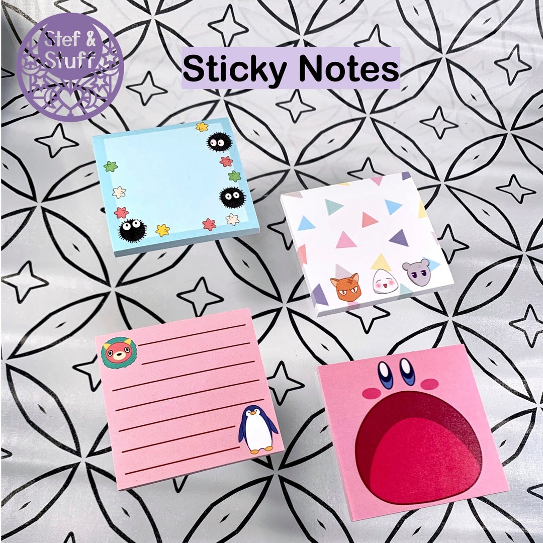 Anime Inspired Sticky Notes - Etsy