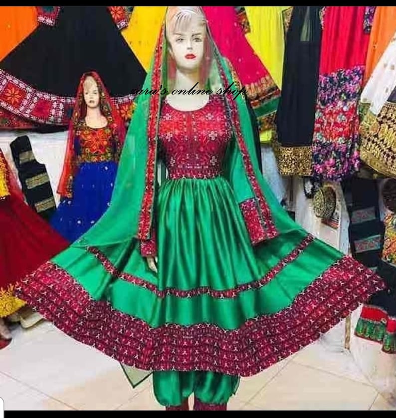 Afghan Kuchi Traditional Handmade Dresses With Embriodery and - Etsy