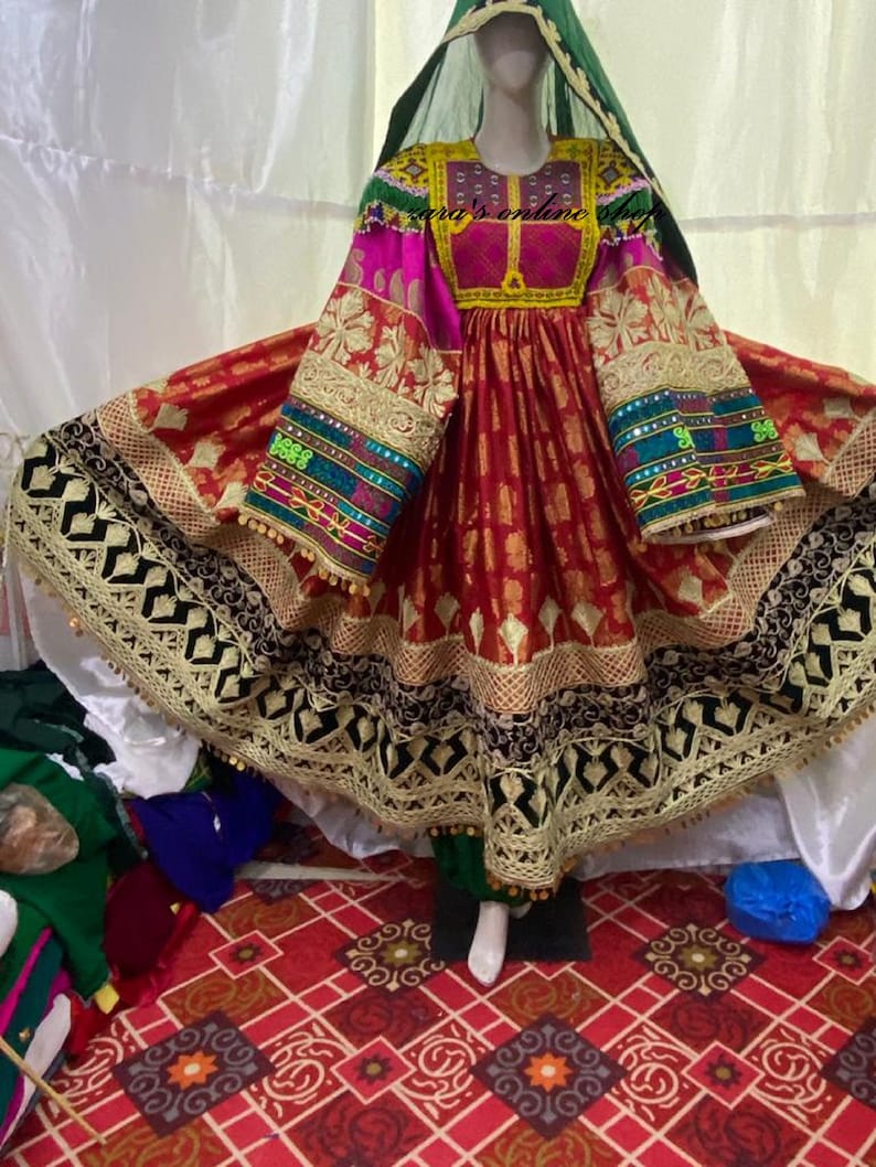 Afghan Kuchi Traditional Handmade Dress With Embroidery - Etsy