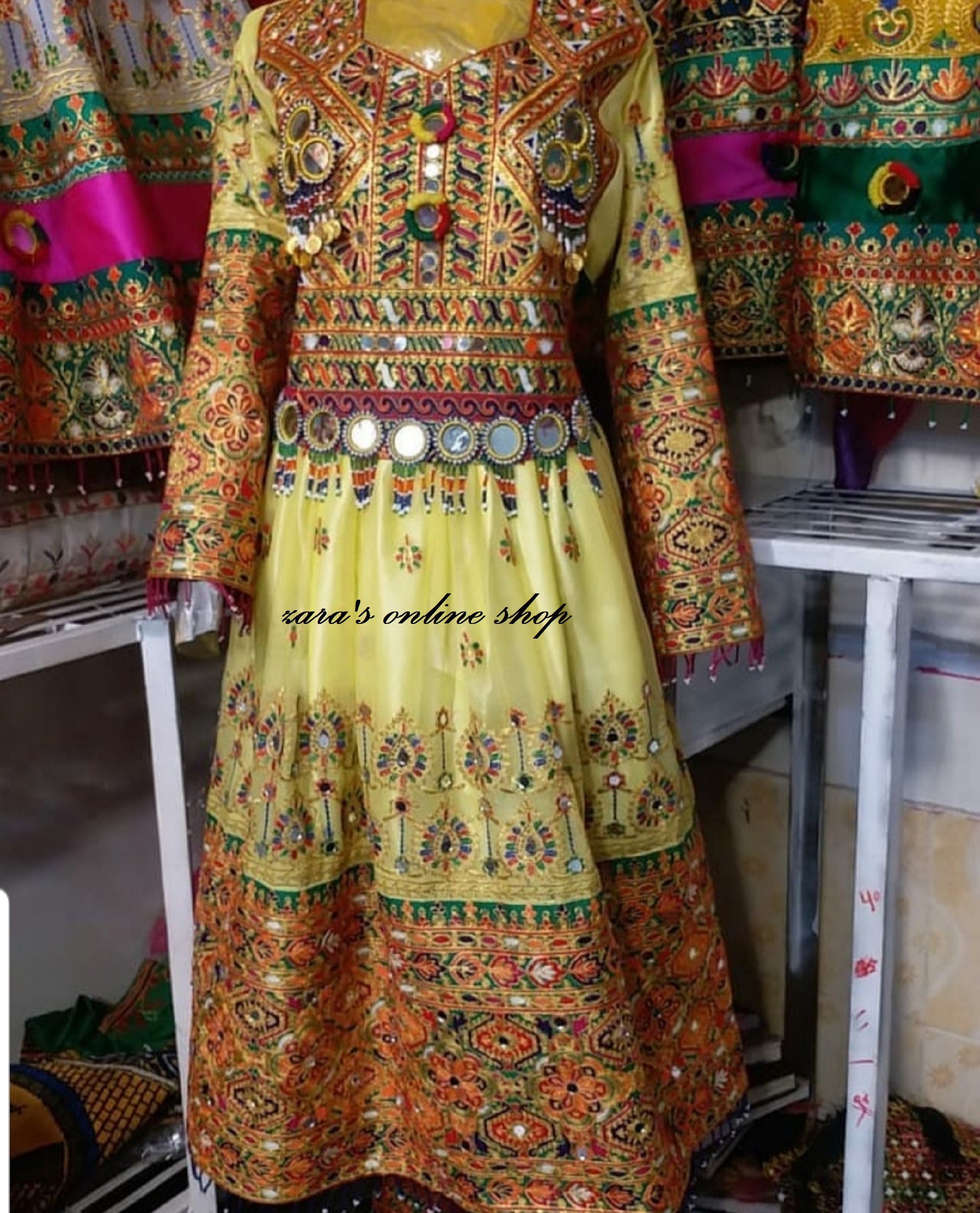 Afghan Kuchi Handmade Traditional Multicolour Dress - Etsy