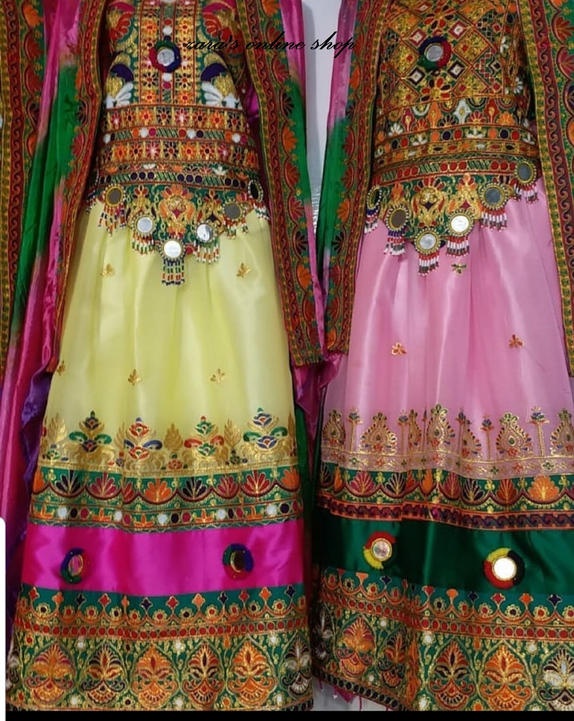 Afghan Kuchi Handmade Traditional Multicolour Dress - Etsy