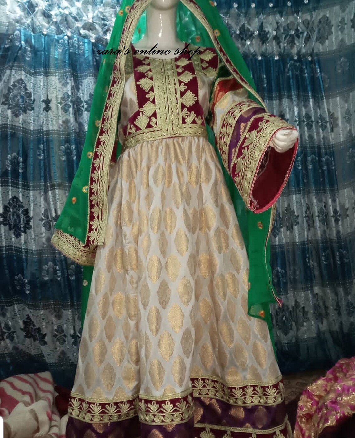 Afghan Kuchi Traditional Handmade 3 Piece Dress - Etsy
