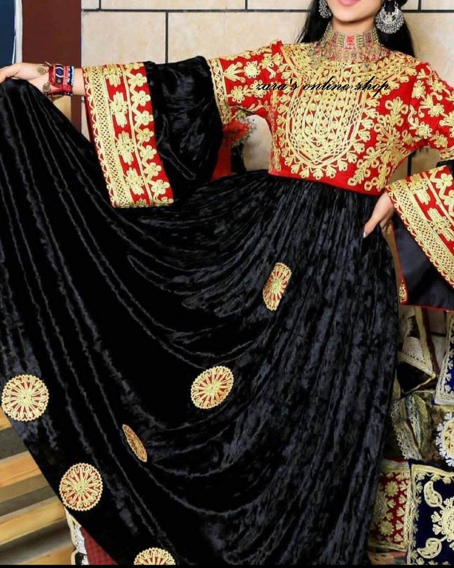 Afghan Traditional Modern Dress With Embroidery - Etsy