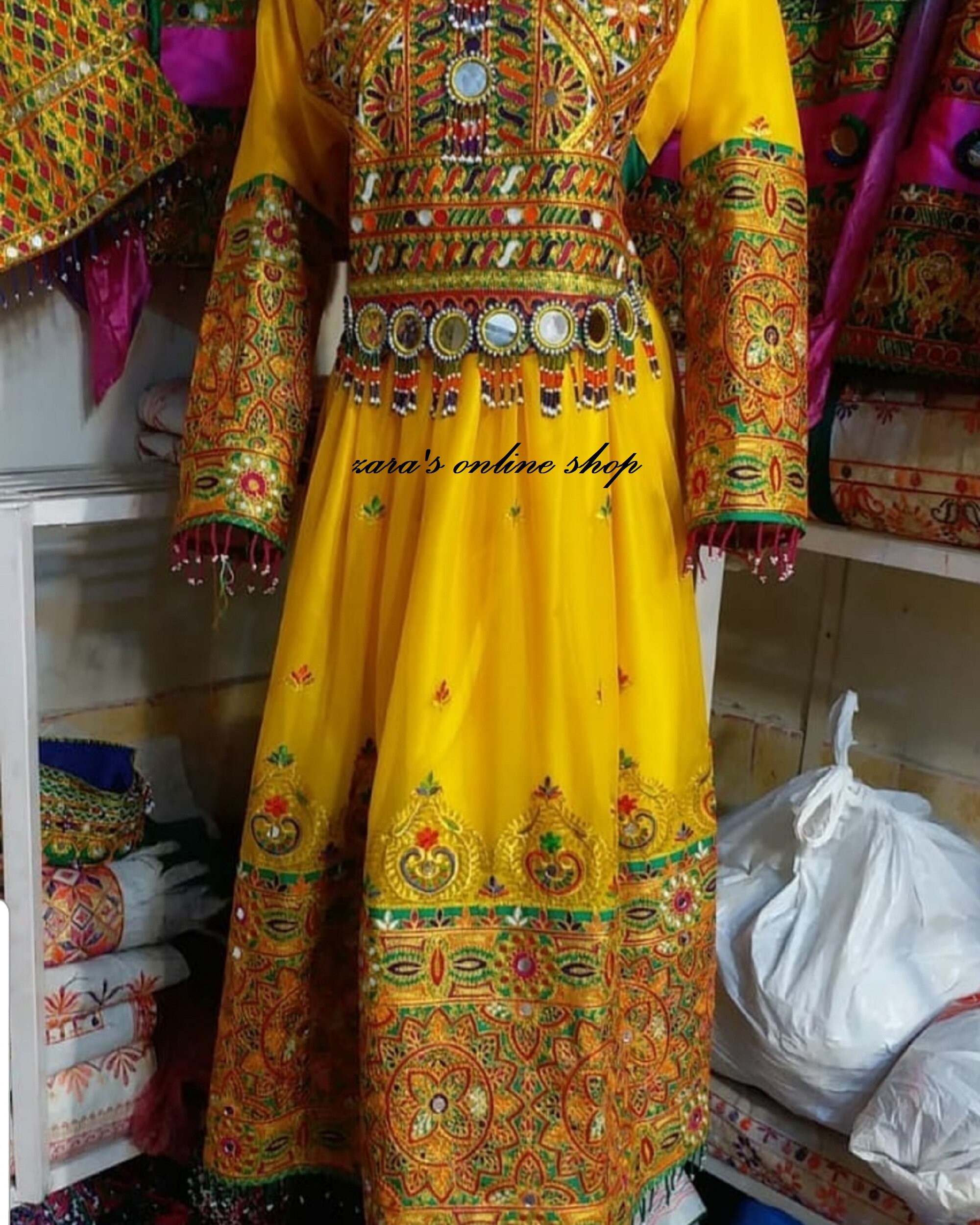 Afghan Kuchi Handmade Traditional Multicolour Dress - Etsy