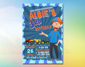 Blippi Card Printable - Etsy