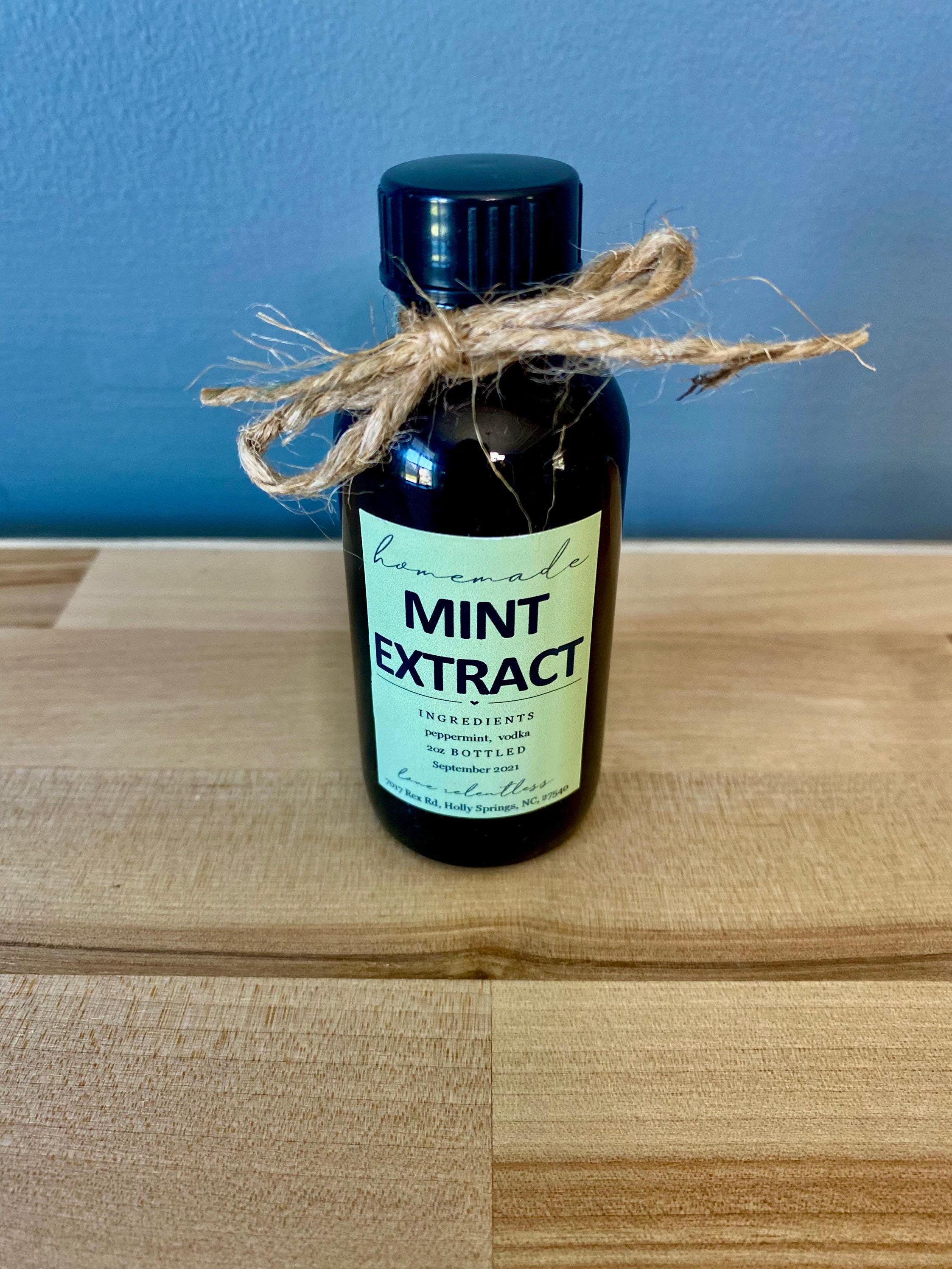 100% Pure Mint Extract, Homemade Mint Extract, Mint Extract, Pure Mint ...