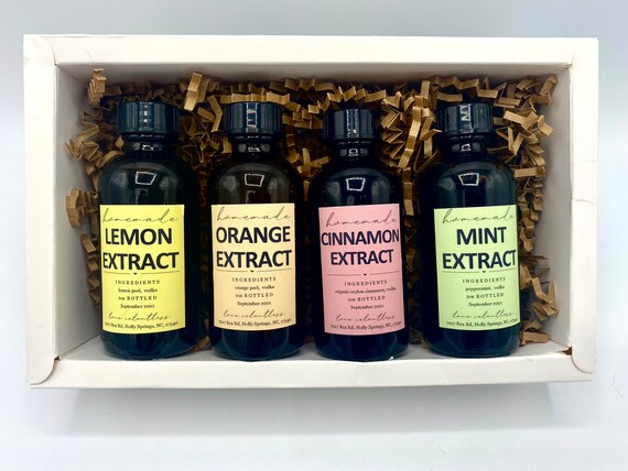Flavored Extract Gift Set Flavored Extract Sample Set | Etsy