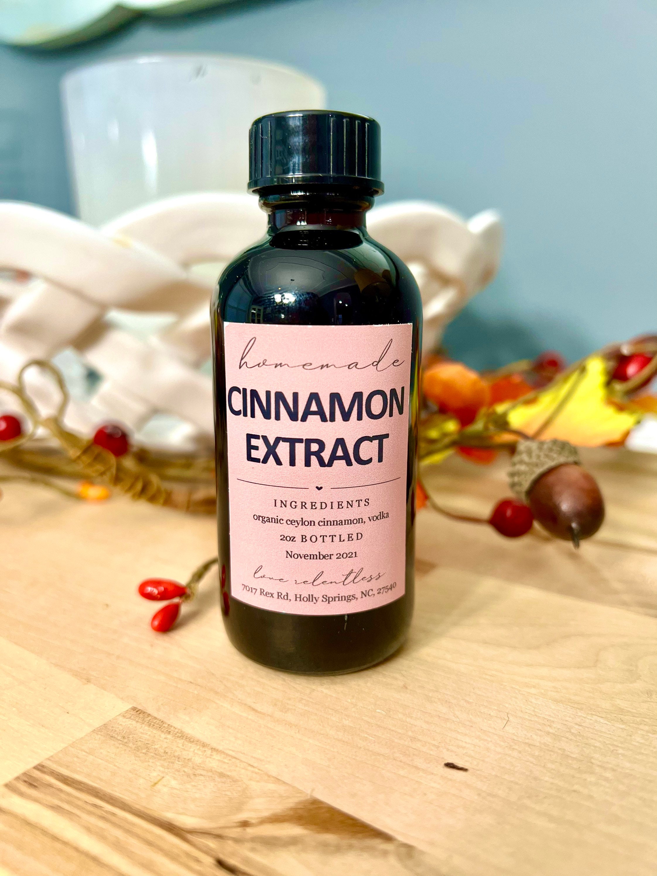 100% Pure Cinnamon Extract, Homemade Cinnamon Extract, Cinnamon Extract ...