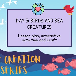 Creation: DAY 5 - Birds and Sea Creatures - Etsy