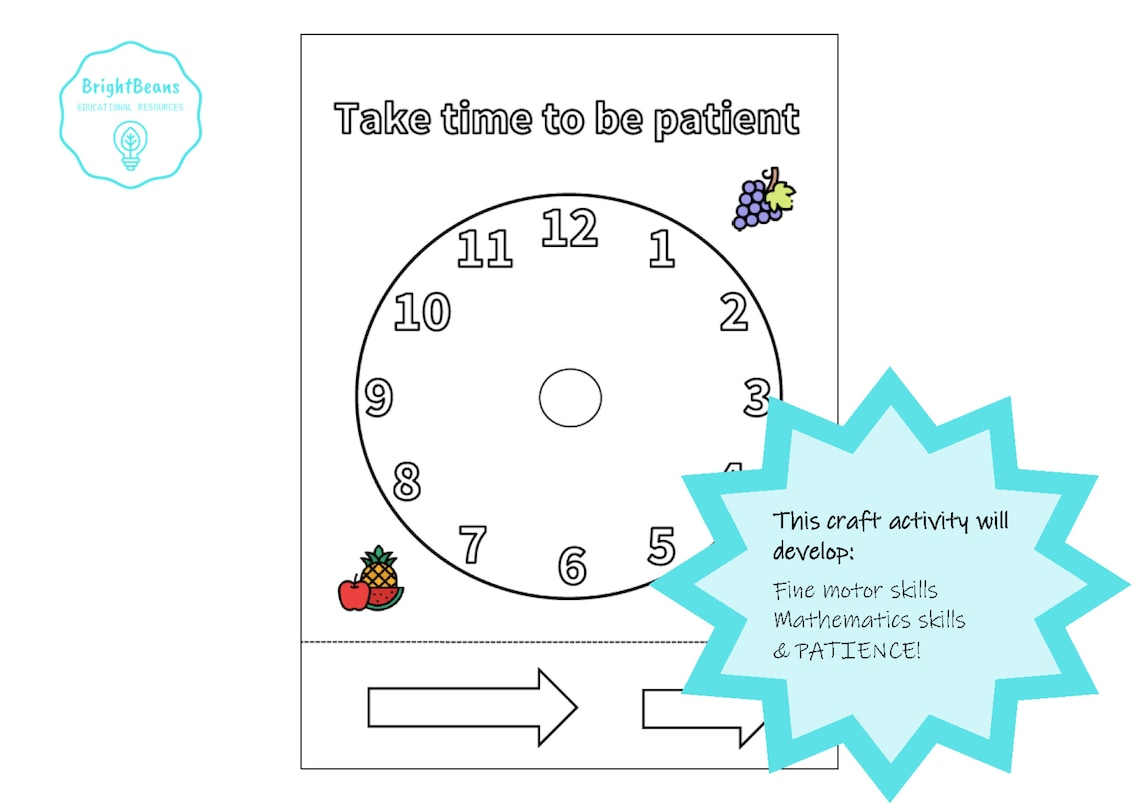 Fruits of the Spirit: PATIENCE Lesson Plan and Craft - Etsy