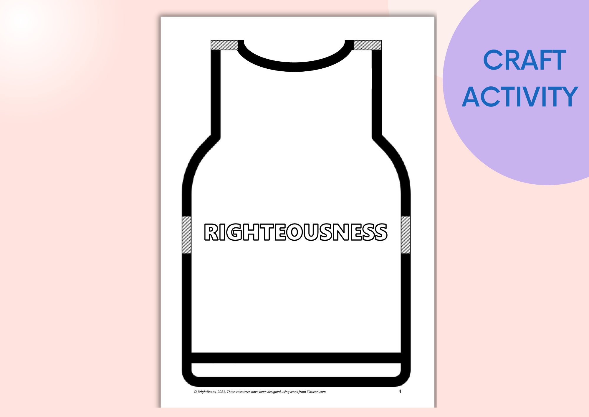 Armor of God: BREASTPLACE OF RIGHTEOUSNESS Lesson #2 - Etsy