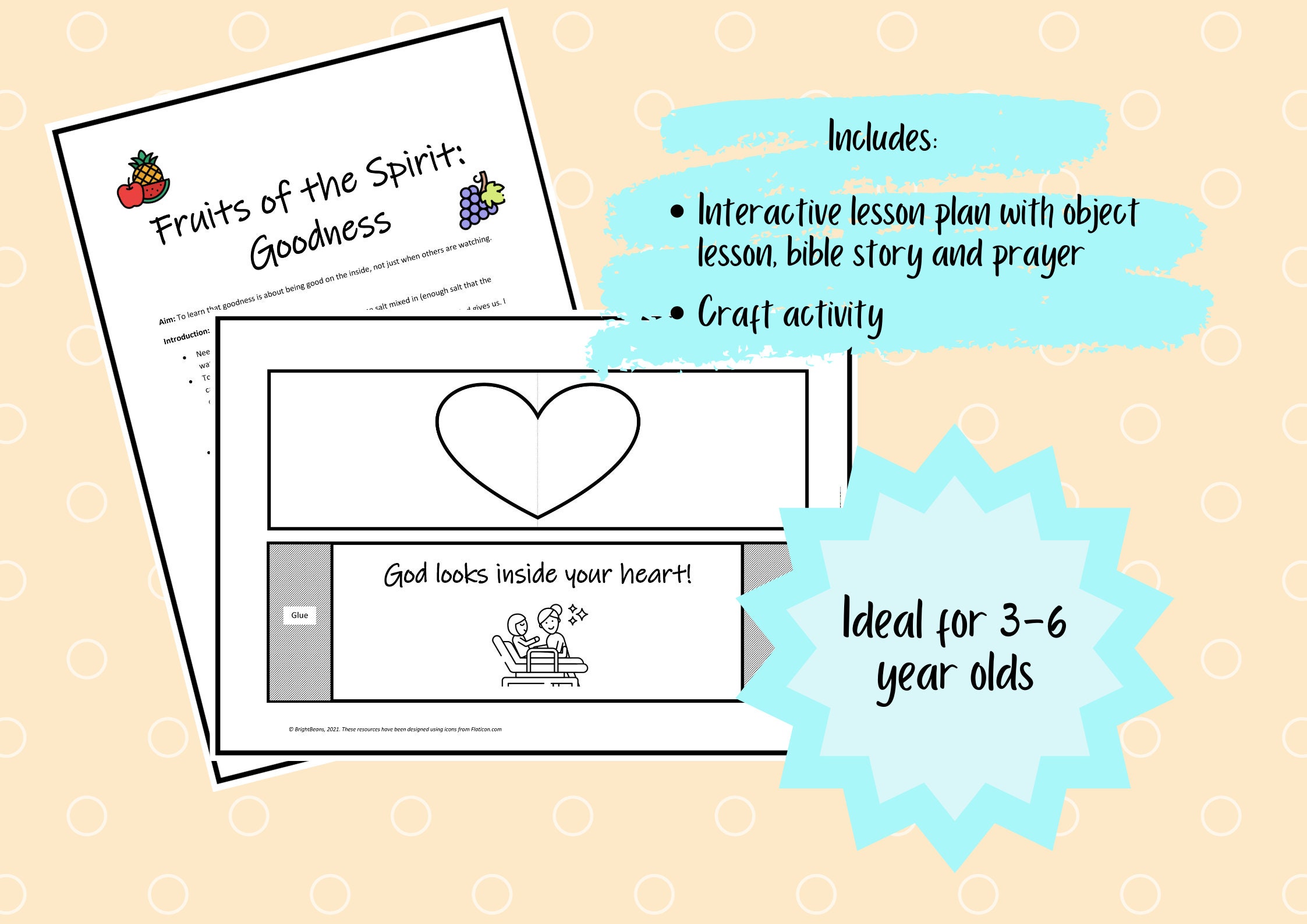 Fruits of the Spirit: GOODNESS Lesson Plan and Craft - Etsy