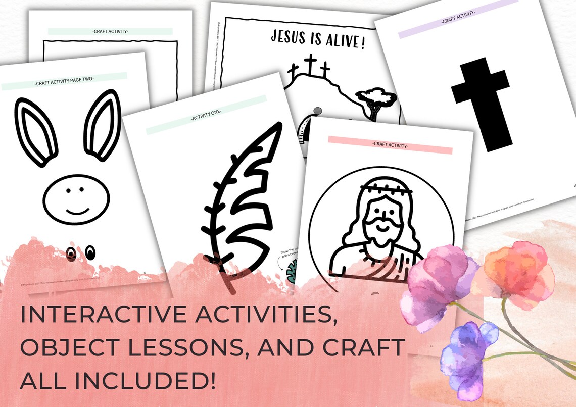 The Easter Story: 4 Lessons and Craft BUNDLE - Etsy