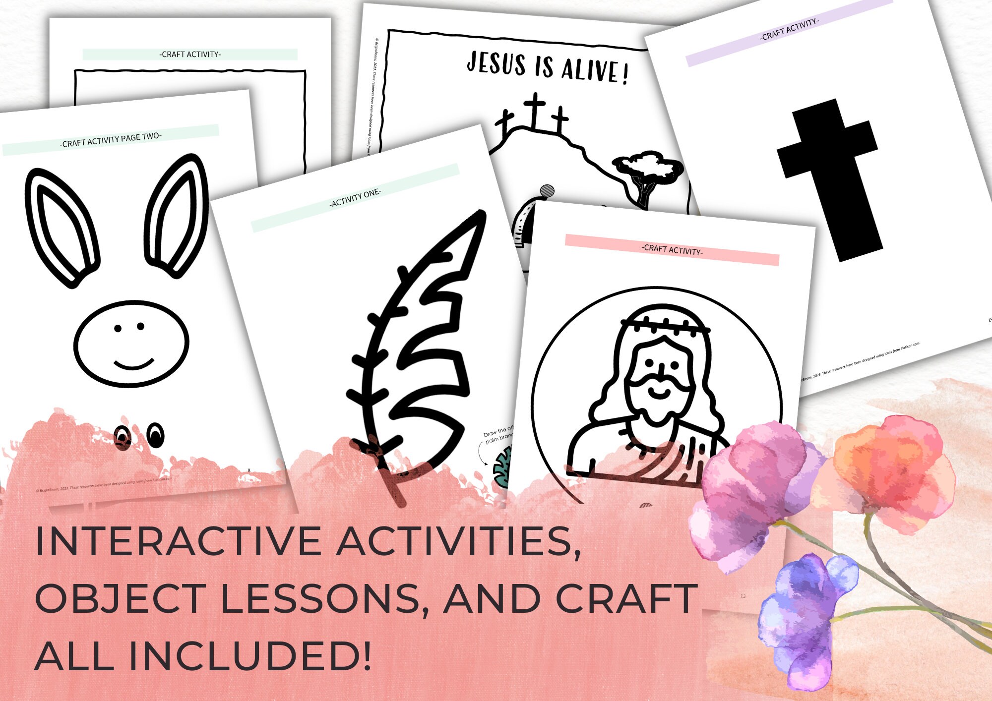 The Easter Story: 4 Lessons and Craft BUNDLE - Etsy