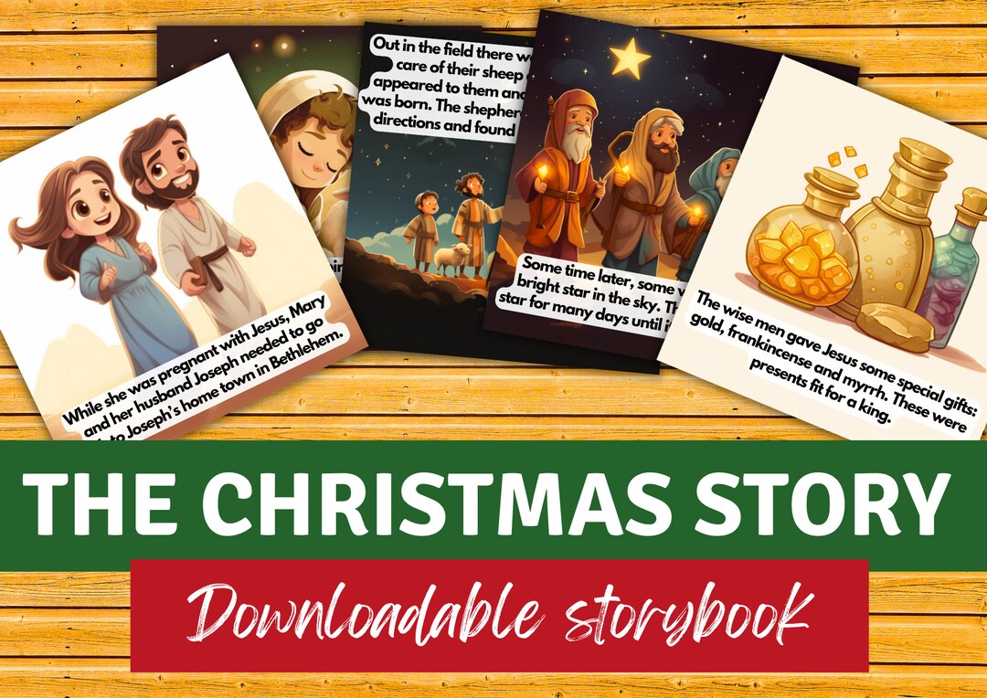 The Christmas Story: Downloadable Storybook - Etsy