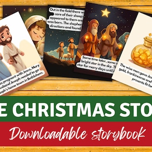 The Christmas Story: Downloadable Storybook - Etsy