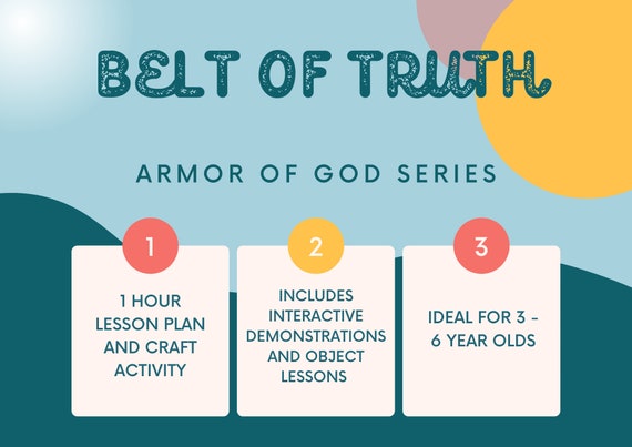 Armor of God: BELT OF TRUTH Lesson 1 - Etsy