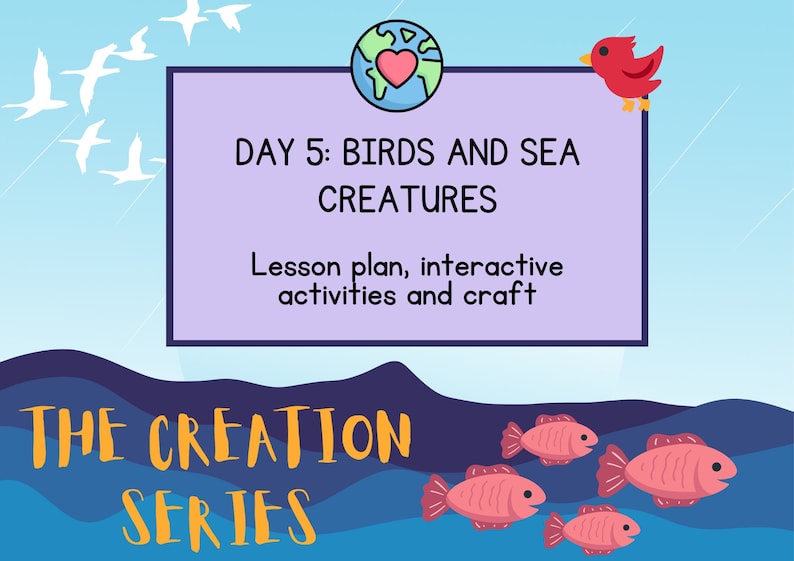 Creation: DAY 5 - Birds and Sea Creatures - Etsy