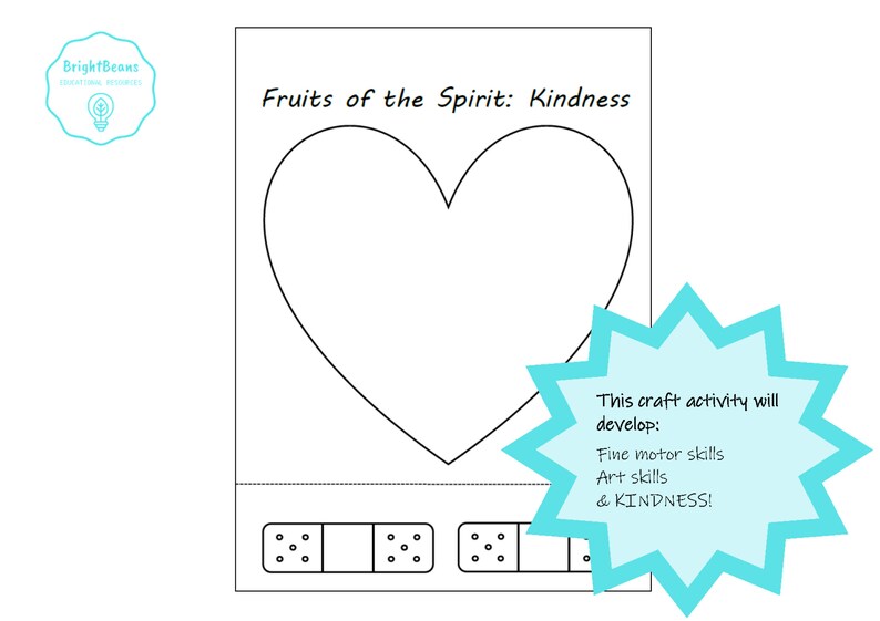 Fruits of the Spirit: KINDNESS Lesson Plan and Craft - Etsy