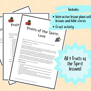 Fruits of the Spirit: Complete Series BUNDLE - Etsy