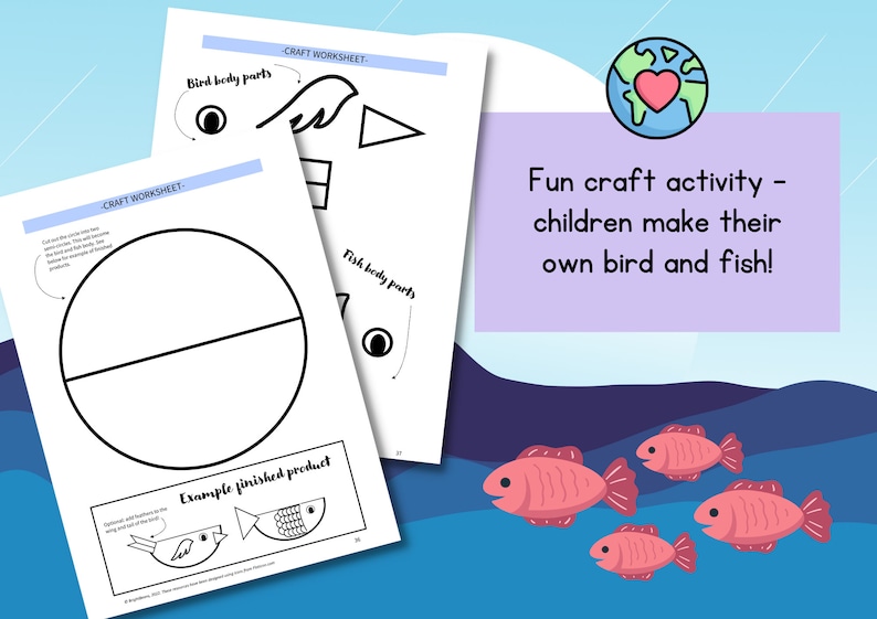 Creation: DAY 5 - Birds and Sea Creatures - Etsy