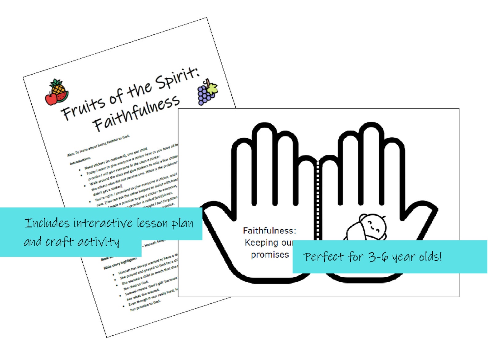 Fruits of the Spirit: FAITHFULNESS Lesson Plan and Craft - Etsy