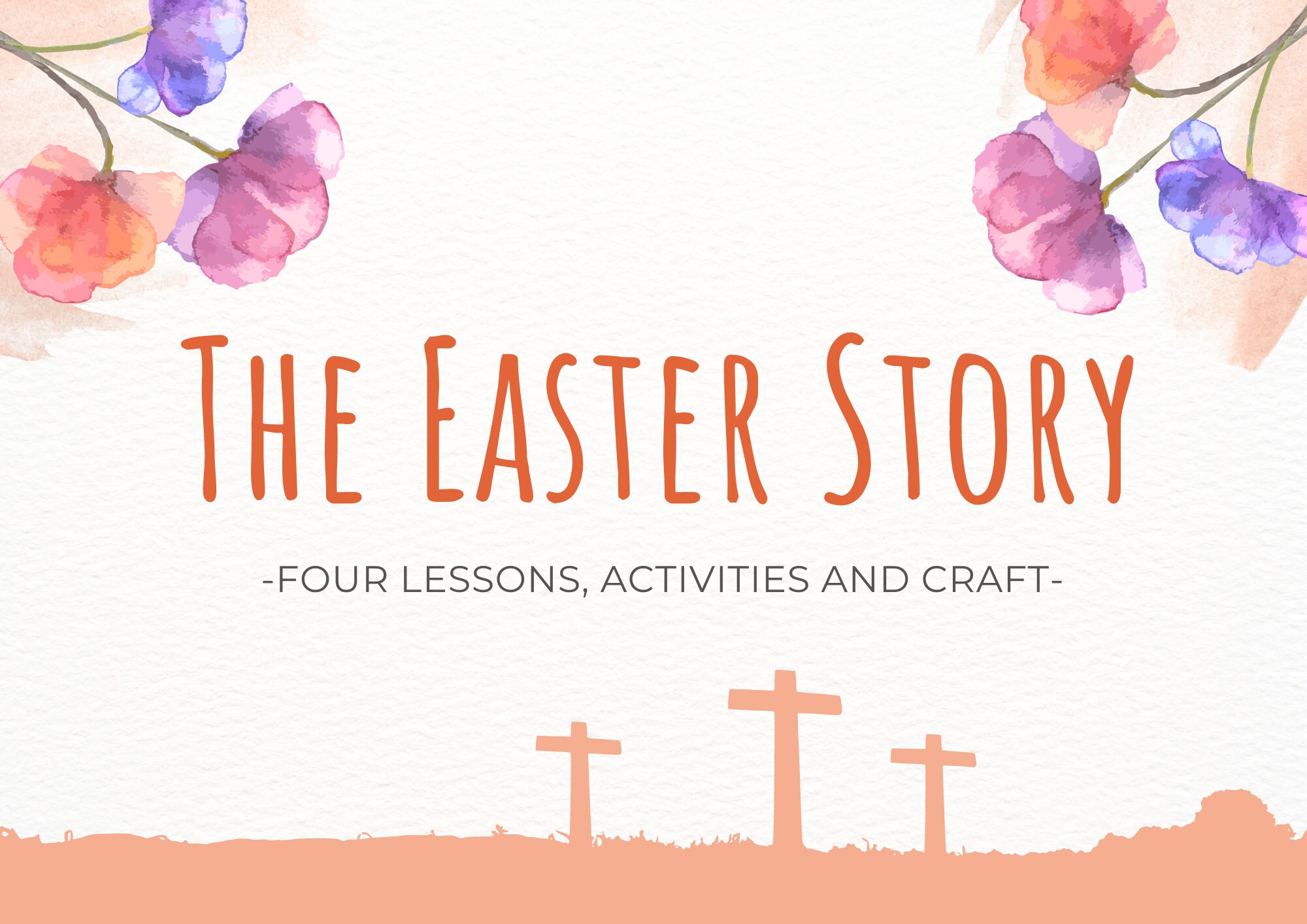 The Easter Story: 4 Lessons and Craft BUNDLE - Etsy