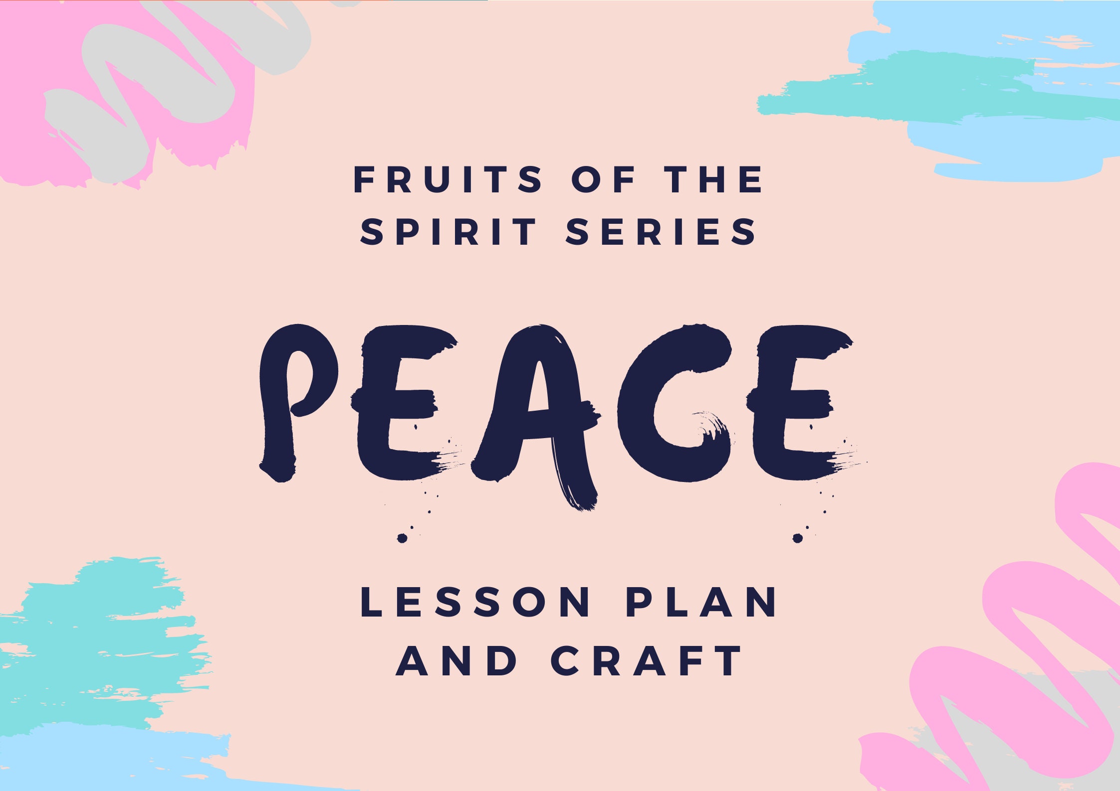 Fruits of the Spirit: PEACE Lesson Plan and Craft - Etsy