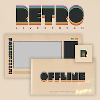Windows 98 Retro Stream Layouts | Retro Twitch Overlay | Twitch Package ...