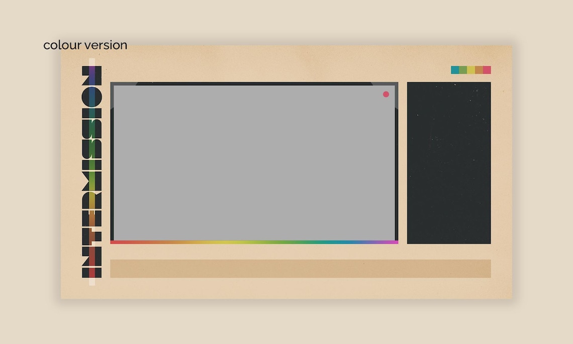Static 70s Retro Twitch Pack | Livestream Overlays, Scenes, Panels ...