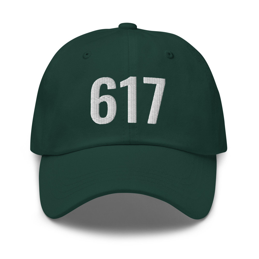 617 Boston MA Dad Cap Accessory // Monogrammed Apparel // - Etsy