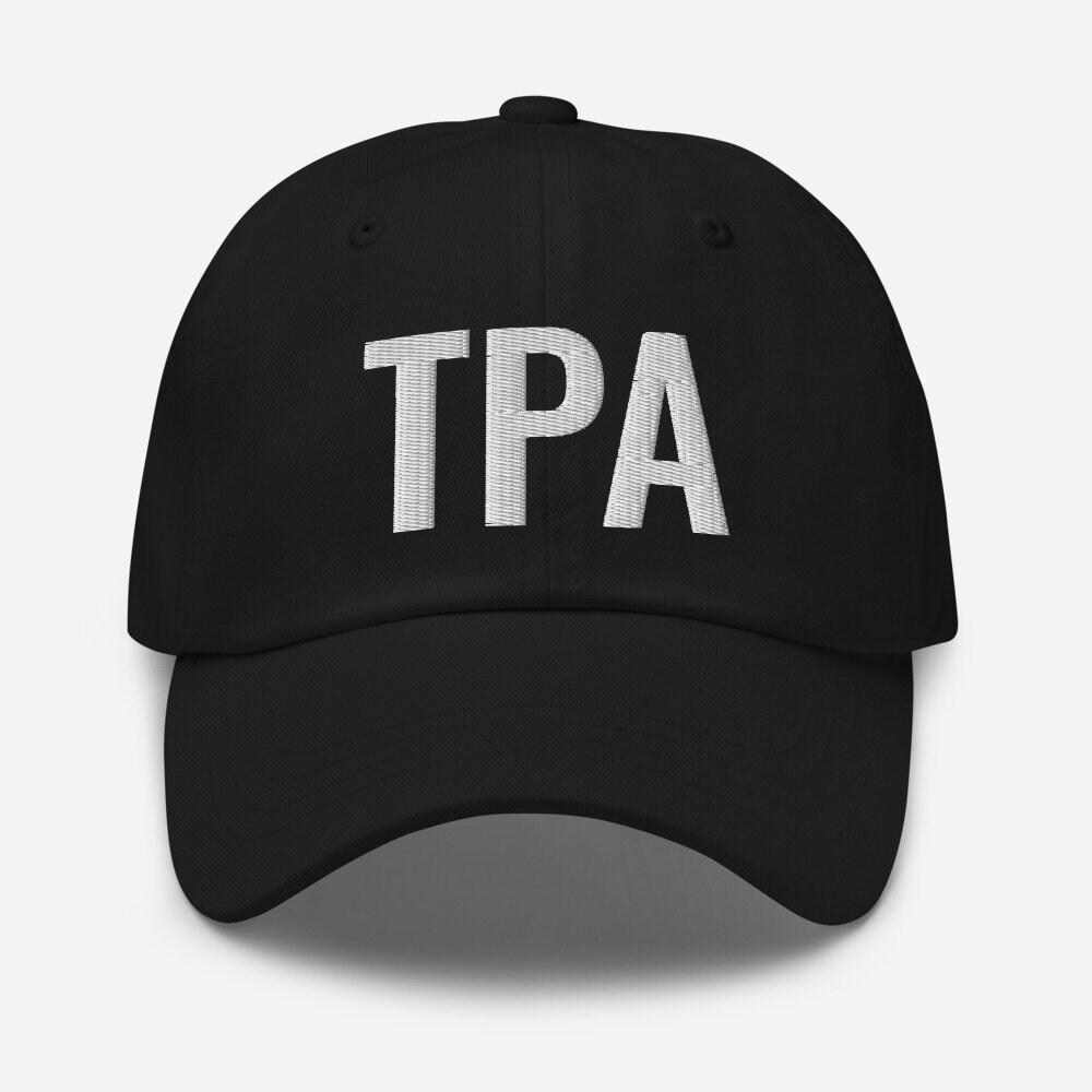 TPA Tampa, FL Dad Cap // Monogrammed // Custom Embroidered Tampa ...