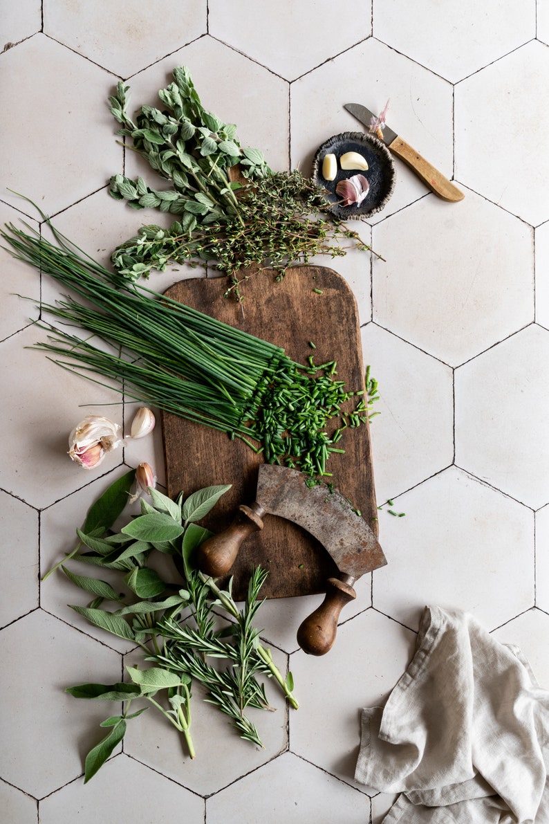 Beige Hexagon Tile Photography Backdrop: Food Styling Surface - Etsy